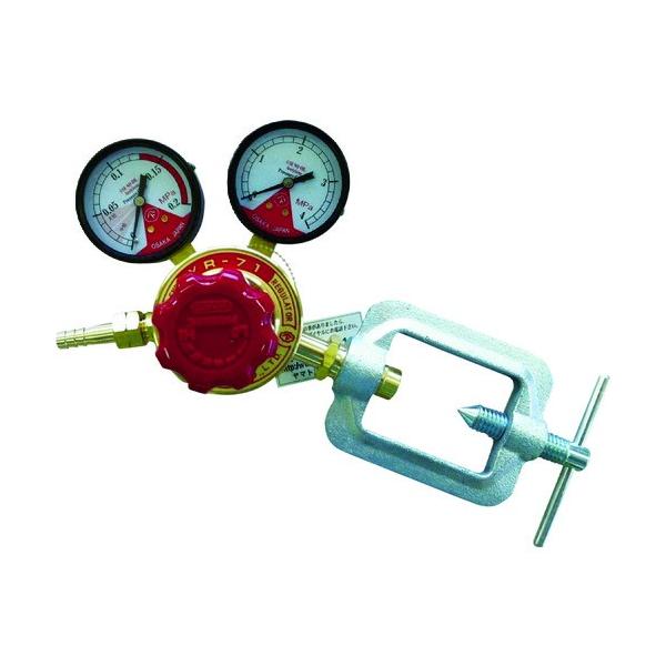 ヤマト産業 アセチレン調整器 YR-71です。全真鍮製のため、安全性に富んでいます。新JIS対応品です。1次側使用圧力：0.4〜1.55MPa2次側使用圧力：0.02〜0.098MPa