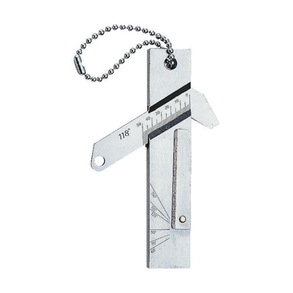 ●直径3?45mmまでのドリル切り刃の長さ、角度の左右対象が同時に測定できます。●回転子による角度設定は、被切削材先端角度ゲージとして便利です。（先端角60・70・90・125・135・150°目盛付）●携帯に便利なボールチェーン付です。●...