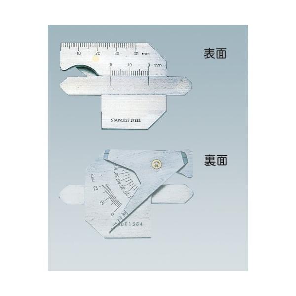 ●ステンレス製のためさびにくく堅牢です。●小型で、携帯に便利な吊り下げケース入りです。●溶接の肉盛、すみ肉の大きさ及び角度などの測定に。