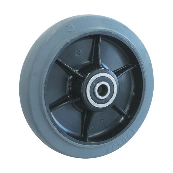 車輪にエラストマー(キャスター径50〜75mm)、グレーゴム(キャスター径100〜150mm)を使用しているので床面への走行痕が発生しにくくなっています。走行性、耐荷重性を備えた標準的な軽・中量荷重用キャスターです。運搬台車やロールボックス...