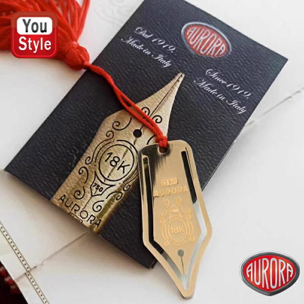 アウロラ AURORA しおり ブックマーク ゴールド GOLD 2990-PPD 文房具 ギフト 事務用品 就職 入学 卒業 お祝い 高級筆記具 先生へ 上司へ