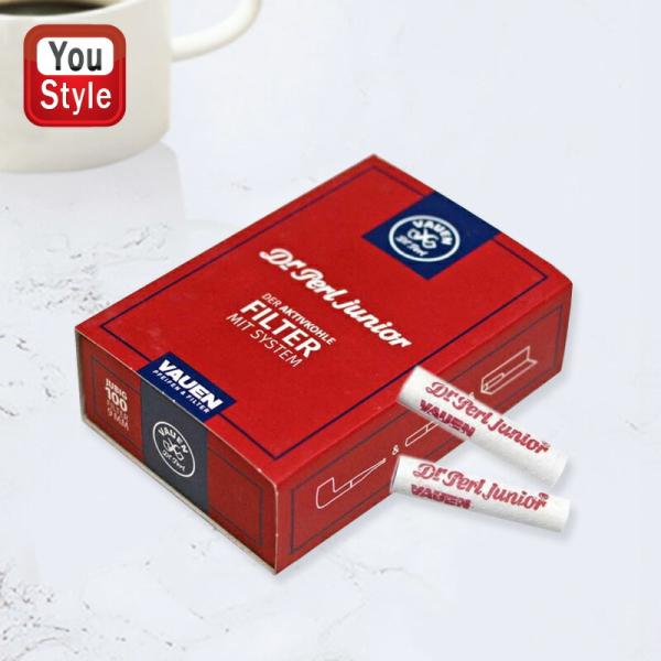 柘製作所/TSUGE KISERU パイプ用道具 フィルター Dr パールカーボン 9mm 100本 VAUEN Dr.Perl junior ドイツ製 喫煙具 パイプ用フィルター 77746