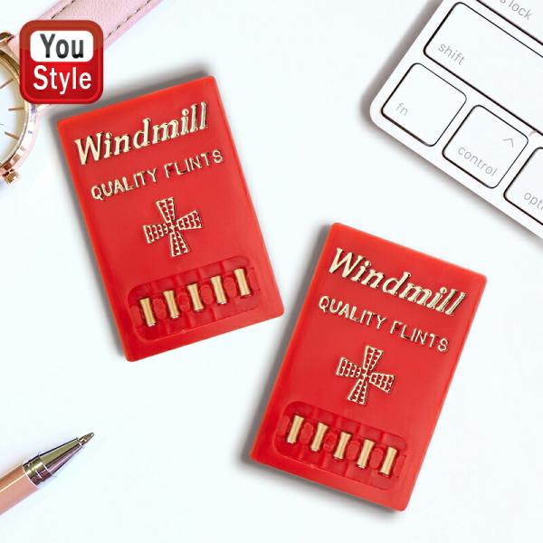 ウインドミル WINDMILL フリント ライター用着火石 発火石  2個セット(フリント5個入り×２) 888-0002