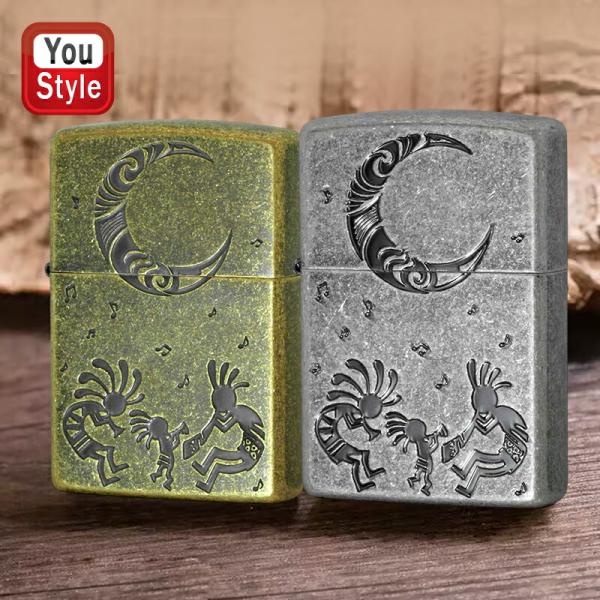 ジッポー ZIPPO ライター フカシロ KOKOPELLI ココペリ エッチング シルバー 1201S610/真鍮 1201S611