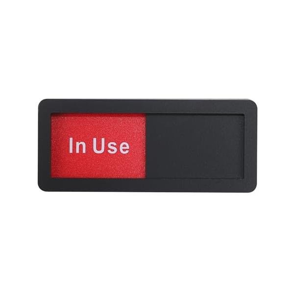 「商品情報」「主な仕様」『 In Use ・Available 』を知らせるスライド式 サインプレート、裏面シールです。サイズ：3cmx7cm「In Use」 「Available」 の2段階表示で、室内の状況を外部にお知らせするスライド式...