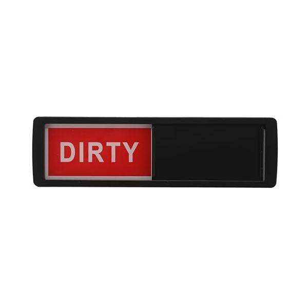 「商品情報」「主な仕様」「DIRTY ／ CLEAAN 」 状況表示ができるスライド式のサインプレート、スライドしやすい突起があります。裏面は、マグネットと両面シール付きです。サイズ：18cmx5cm2段階のスライド式サインプレート。室内の...