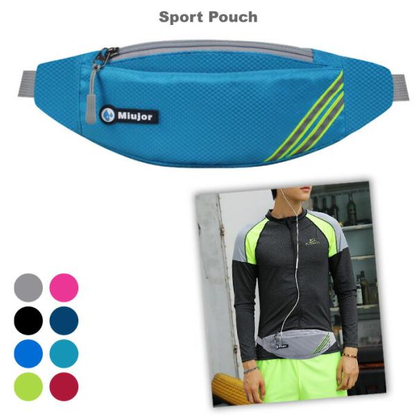 スポーツに普段使いに便利なウエストバッグ表面は撥水加工が施されているナイロン素材のウエストポーチフロントにはファスナーポケット付きで、スマートフォン・小銭・鍵など分けて収納することが出来ます。メインポケット内側にも、ファスナーポケットとオー...