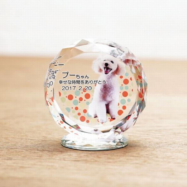 最先端のダイレクト印刷機を使用し、クリスタル表面に直接印刷します。 台座の底にはホログラム加工を施し、見る角度でクリスタルが虹色に輝きます。※カラー印刷は写真の色味が異なることがございます本体サイズ ：高さ70mm×幅70mm×奥行40mm...