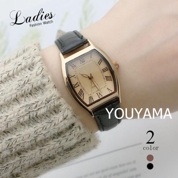 商品名腕時計 レディース おしゃれ 20代 40代 50代 60代 女性 かわいい アナログ シンプル 針時計材質：ミラーガラス 合金 PUカラー：ブラウン/ブラック