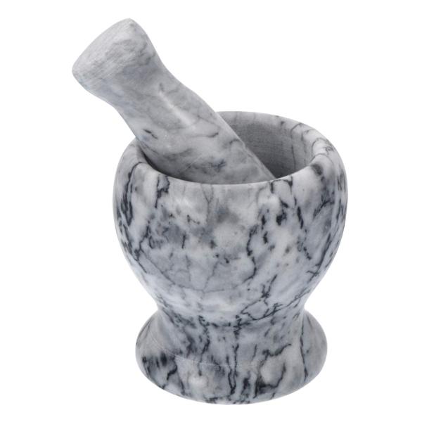 外壁の大理石のクラッシャーの磨かれた表面は滑らかで美しく、キッチンを飾るために使用されますカウンターは非常に良い選択です。乳鉢と乳棒のセット、天然の重い花崗岩、スパイスの粉砕とソースの作成に。独特の存在：大理石の自然な色の変化により、乳鉢と...