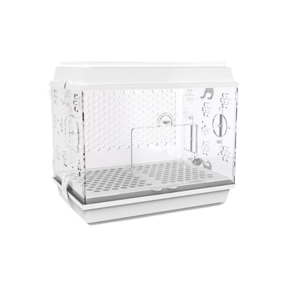 材質：アクリルサイズ：47*30*42.5cm【セット】ケージ本体、自動給餌器x1、自動給水器x1、止まり木x2、などで構成されています。簡単分離のデザインので、お手入れ時には、取り外し可能なボトムトレー楽に分離できて、スッキリと洗う事も可...