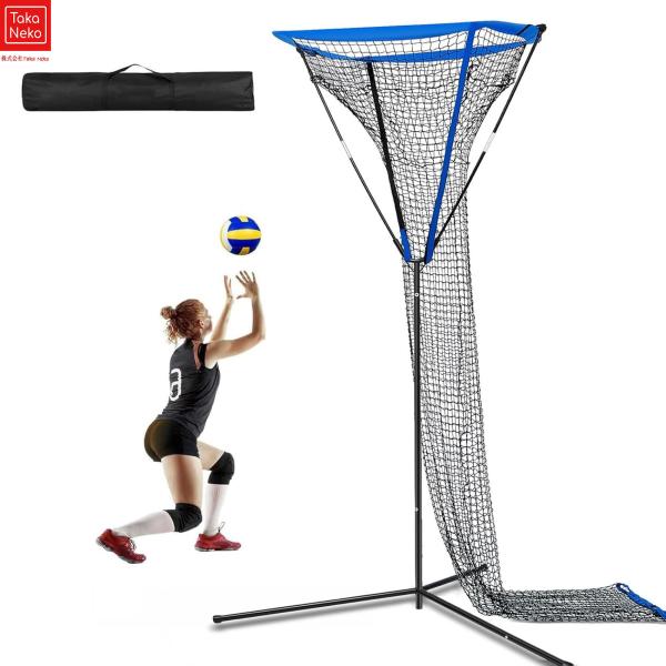 バレーボール 練習 ネット 屋外 屋内 ポータブル ビーチバレー 練習器具 セッター用 バレーボールセッタートレーナーネット バレーボールセッタートレーニング器具 高さ、角度調整可能 バレーボール練習用 スパイクサービング用