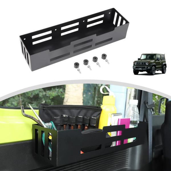 ??【適合車種】車用収納ボックスはスズキジムニーJB64・JB74・2018・2019に適しています。 ご購入の前に、お使いの機種に適合しているかご確認ください。??【 耐久性優れ】アルミ合金収納ボックス強いブラスチック設計しており、高温お...