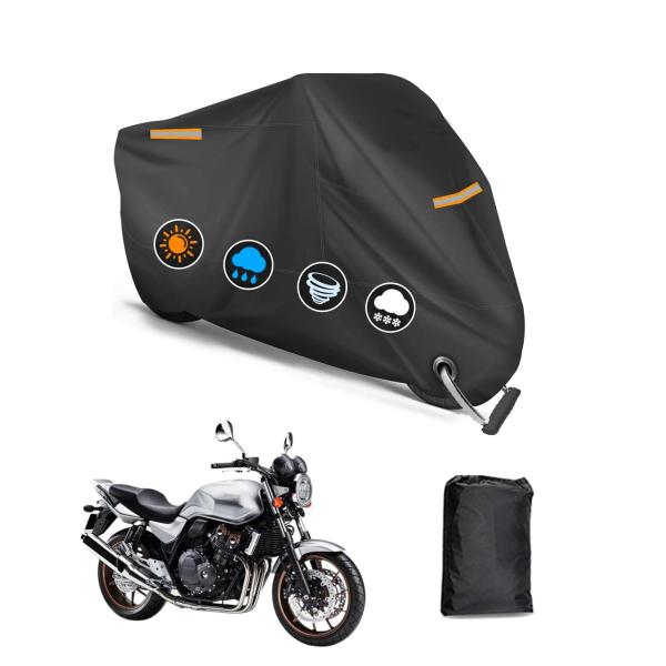 ??【適応車型】：に適用 ホンダ CB400スーパーフォア（CB400SF）カスタムバイクカバー 購入する前に、あなたの車のモデルが完全に同じであることを確認してください。【バイクカバーはモデルのボディサイズに合わせて作られており、モデルよ...