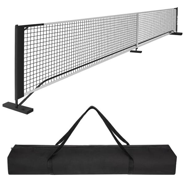 ピックルボールネット 標準サイズのピックルボール ネットの長さ 670cm/22FT ポータブルピックルボールネット 防水、日焼け防止、組み立てが簡単、収納バッグ付き 屋内および屋外での使用に最適