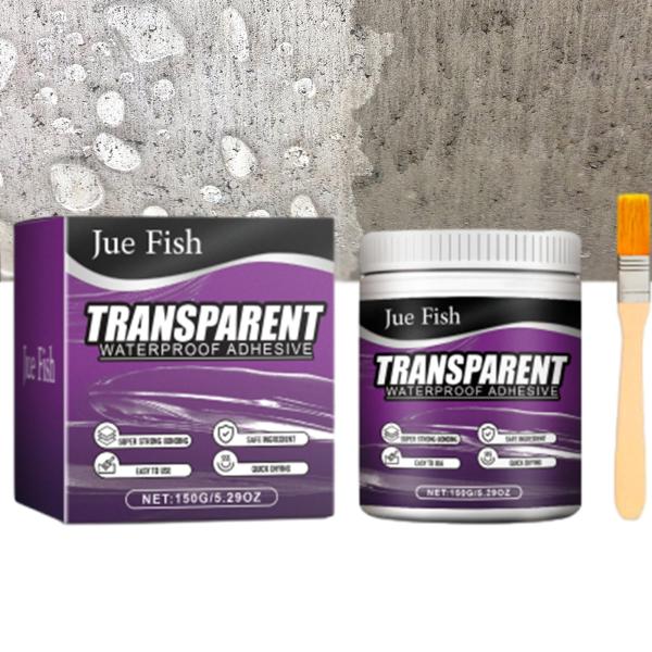 この透明防水接着剤をオススメ！蓋を開ければ直接使える、水漏れのところに一塗りするだけで防水膜を形成、一人でも楽々に操作可能。固まっても酸化により黄変しない、裂けることもない、最高500℃最低-50℃耐えられる！コンクリート壁でも、レンガ壁で...