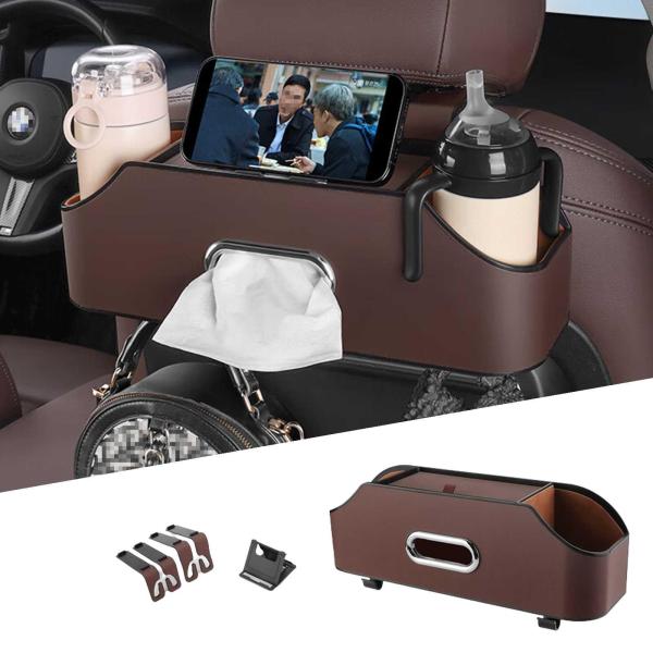 【汎用車種】：に適用トヨタ ハリアー 80系 60系 収納ボックス 。設置場所：シートバック。【購入する前に、車のシートのヘッドレストが取り外し可能かどうかを確認する必要があります。 ヘッドレストは取り外し可能なのでしっかりと装着できます。...