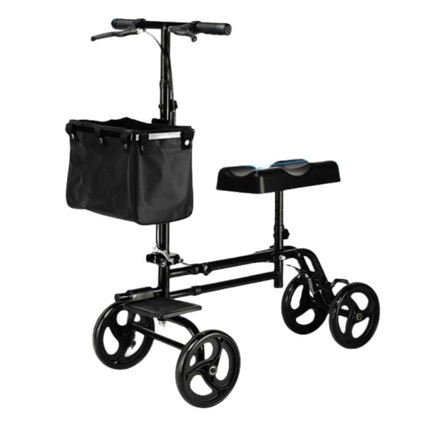 歩行補助具/屋内および屋外用歩行補助具/折りたたみ車椅子/足に怪我をした高齢者や障害のある人が座ったり立ったりするための片足歩行補助具/ホイールブレーキ付き/足首と足に怪我をした若者向けの歩行補助具/丈夫な杖/便利キャリー/片足歩行補助装置