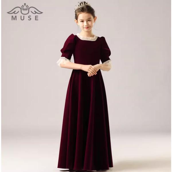 [ セット内容 ]ドレス（記載のないアクセサリー、小物等は付属しません）[ カラー ]ワインレッド[ 素材 ]ベルベット/ポリエステル[ サイズ ](cm)120/バスト64　ウエスト59　ドレス丈（肩から）97130/バスト68　ウエスト...