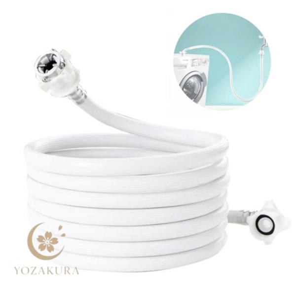 爆買 【高品質素材】新素材のPVCを使用し、アップグレードされ厚みのあるパイプ本体を使用し、10kg?30kg/cm2の水出口圧力テストに効果的に合格できます。市場の他の水入口パイプと比較して、耐圧性と爆発性があります。耐衝撃性能が50%向...