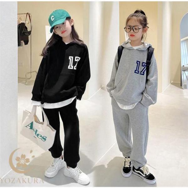 爆買 子供服 おしゃれ ジャージ  パーカー 女の子 上下セット スウェット セットアップ キッズ   ジュニア スポーツウェア 部屋着カジュアル■素材：綿、ポリエステル■サイズ：（単位：cm）110   適応身長95-100120   適...