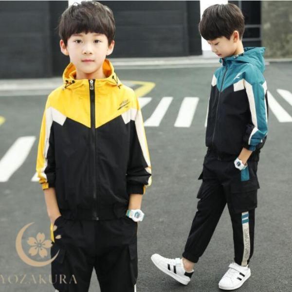 爆買 子供ジャージ  男の子 上下セット スウェット2点セット スポーツウェア キッズ ジュニア 子供服 ダンスウェア 舞台衣装 春秋■素材：ポリエステル■セット内容：トップス＋パンツ■サイズ：（単位：cm）【120】おすすめ身長100-1...