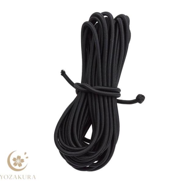 爆買  長さ(約)：10m太さ(約)：5mm材質：ゴム、ポリエステル重量(約)：172g (10m) 製造国：中国【注意事項】※長さは個体差で若干前後する場合が御座いますのでご了承ください。※カットした端はほつれないようにライター等の火で炙...