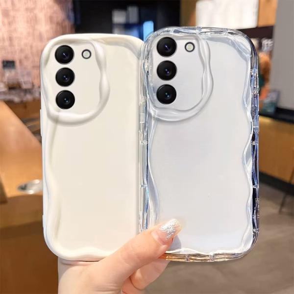 なみなみデザイン！シンプルなGalaxyシリコンケース【対応機種】・Galaxy S25・Galaxy S25Plus・Galaxy S25Ultra・Galaxy S24・Galaxy S24 Plus・Galaxy S24 Ultra・...