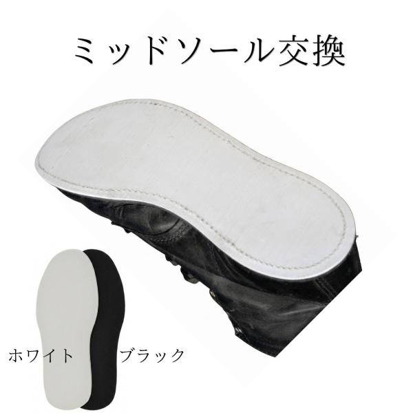 商品仕様●ミッドソール●厚み：約3mm●カラー：ブラック　ホワイトご注意●オールソールの際に交換必要な場合のオプション作業となりますので、単体でのご注文はできません。