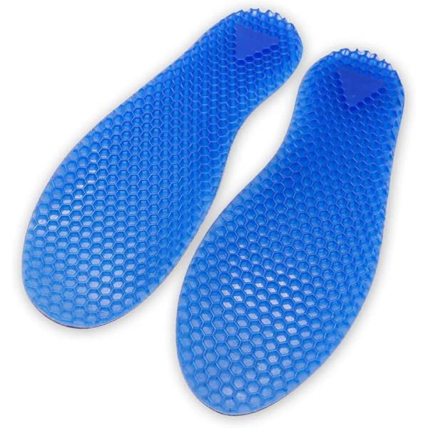 六角形を隙間なく並べたハニカム構造により、空気の隙間が出来て通気性が抜群です。ジェル素材が足裏全体にかかる負荷を分散してくれるので立ち仕事の方や足が疲れやすい方にオススメ！ハサミでカットして自由にサイズ調整が可能なのでどんな靴にも合わせられ...