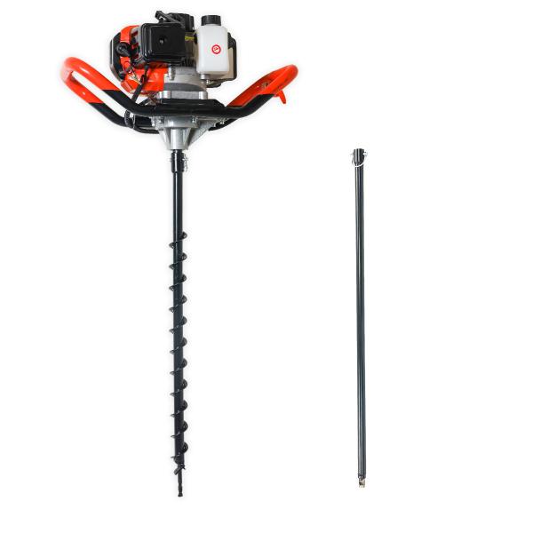 様々な場面で大活躍のエンジン式アースオーガー(穴ほり機)です。コンパクトなのにハイパワー！ダブルハンドルデザインなので1人での作業も2人での作業も効率的に行なえます。ドリル交換は工具不要で楽々OK!差し込みピンで固定するだけ！！今なら、40...