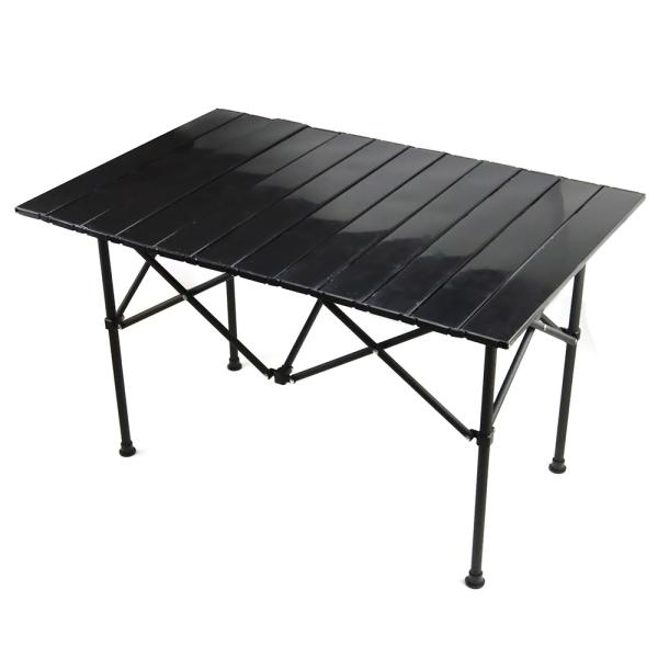 商品仕様：■カラー：黒■材質：鉄製（テーブル・スタンド）■サイズ：90×58×55cm（使用時）■セット内容：テーブル１個、フレーム１個、収納袋1個