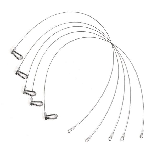 商品仕様：■材質：ワイヤー ステンレス製、キーホルダー アルミ製■サイズ：外径 1.5 mm x 長さ800mm■付属品：キーホルダー