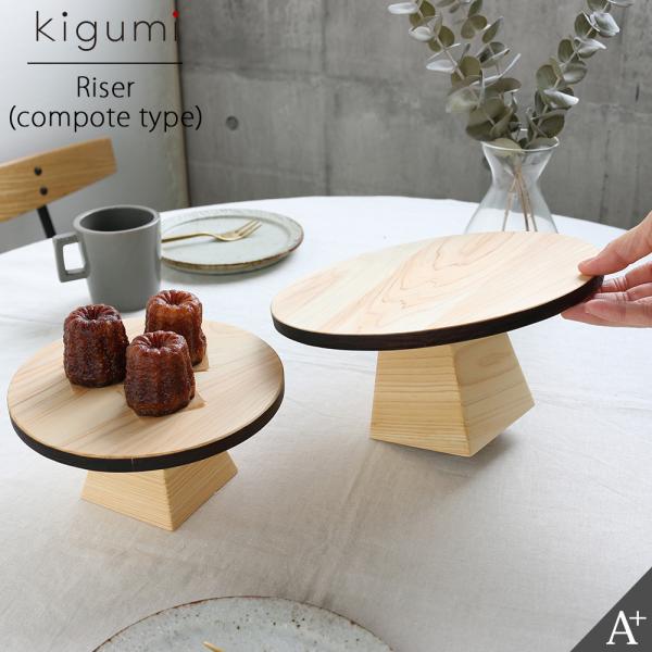 【品番：prsm0618 】kigumi『ショーケース用ライザー(コンポート型)』<商品詳細>■サイズ：S：(約)幅16×奥行き16×高さ8cm|L：(約)幅21×奥行き21×高さ10cm■重量：S：(約)0.14kg|L：(約...