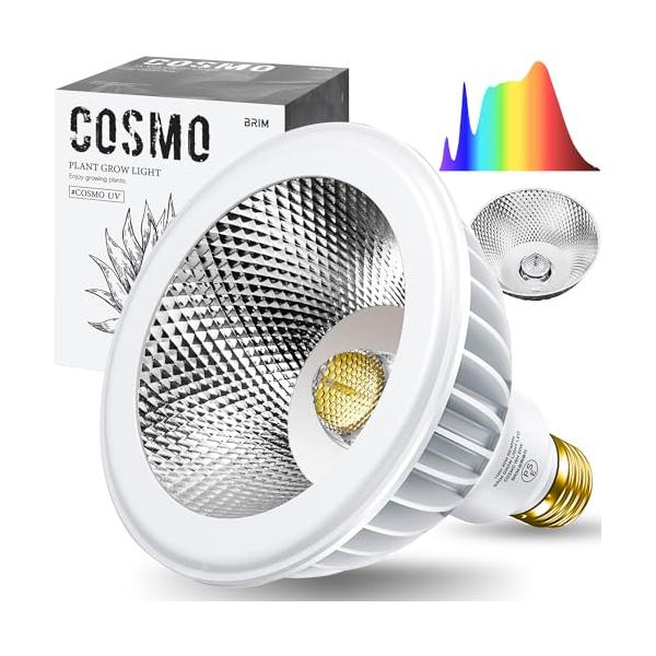 高PPFDで質の高い植物育成 COSMO 20W 植物育成ライトはPPFD値1,064、照度64,500※LED素子直下距離約40cmの非常に高い性能を持っており、室内でも屋外のように元気に育てることが可能です。冬に弱く日光を好む植物からほ...