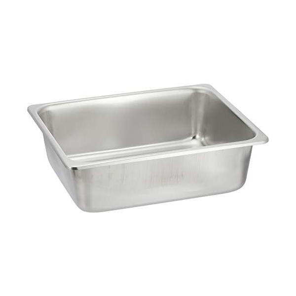 材質:ステンレス18-8サイズ:内寸:299×239mm、外寸:325×265mm深さ:100mm重量:850g排水栓はEA468DC-20を使用して下さい。