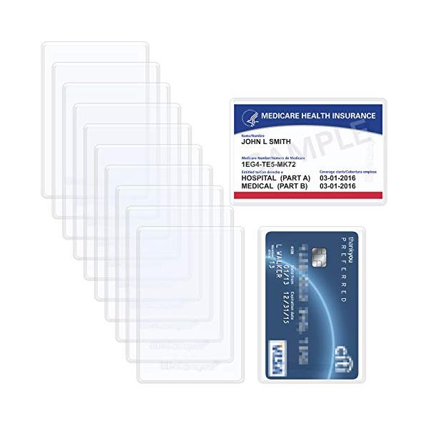 サイズ外寸：90 x 62mm長ｘ横 対応可能なカードサイズ：88.5 x 60.5mm。厚さわずか0.15mm6milのカード入れで、カードを入れたまま財布での出し入れが簡単でスムーズに行われ、薄手でかさばらず使いやすいです。材質折り曲げ...