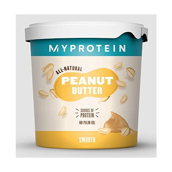 原材料： ピーナッツ100％無添加ピーナッツバター。食塩、砂糖、パーム油不使用マイプロテイン オールナチュラル ピーナッツバター スムーズ 1kg