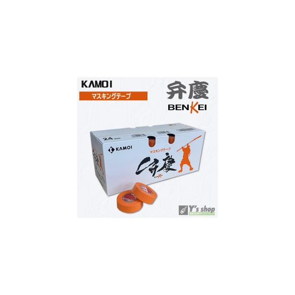 【商品名】カモ井 建築塗装用マスキングテープ　弁慶サイズ：18mm x 18m入り数：70巻入強靭な基材で剥がす際に紙切れし難い。直線性に優れ見切りが良い。◎サイディングボード（砂まきタイプ）〇金属サッシ.塗装鋼板.コンクリート.サイディン...