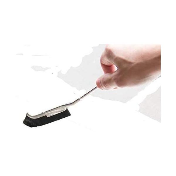 【内容量】1本【商品サイズ】約W1.8×D24.5×H5cm【材質】本体：ステンレス、ブラシ：ナイロン【生産国】日本『隙間掃除ブラシ 大津式 お掃除ブラシ J（1本）』 お掃除業界のプロ！大津たまみさん監修。洗剤いらずでスキマも角もすっきり...