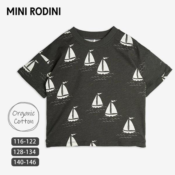 商品名：オーガニックコットン キッズTシャツSailing boats mini rodiniサイズ・・・116-122cm(5-7Y):着丈41cm 身幅35cm 裄丈30cm128-134cm(7-9Y):着丈46cm 身幅38cm 裄...