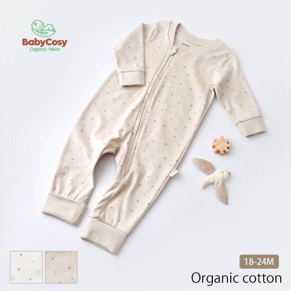 商品名：オーガニックコットン ベビージッパーロンパースGeometric BabyCosyサイズ・・・3-6M (62cm):総丈53cm 身幅27cm 肩幅21cm 袖丈23cm 股下18cm6-9M (68cm):総丈56cm 身幅28...