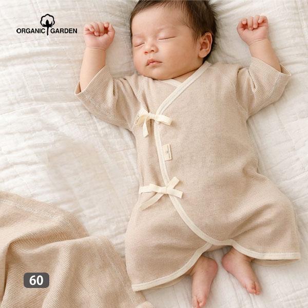 商品名：オーガニックコットン フライス細ボーダーコンビ肌着 ORGANIC GARDENサイズ・・・60cm(0-3ヶ月)着丈47cm 身幅25cm 裄丈25cm※( )内は適応サイズ※衣料品の特性上、個体差がある旨ご了承ください。素材・・...