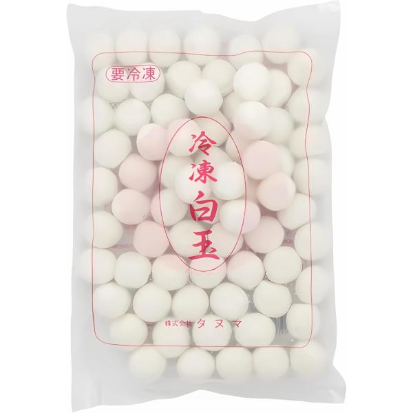 タヌマ 冷凍白玉 500gやわらかい食感が約12時間保たれ、大変扱いやすいタイプ。・一般名称：冷凍食品・内容量：500g・原材料：もち米粉、加工でんぷん、酵素（大豆由来）・保存方法：冷凍で保管（−18℃以下）・賞味期限：商品発送時：90日以...