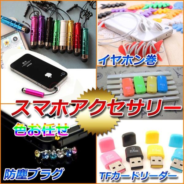 イヤホンキャップ イヤホン巻き TFカードリーダー タッチペン ライトニング用 イヤホンカバー