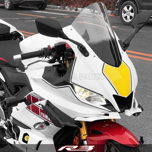 ■商品仕様Yamaha YZF-R3/R25 2019-2022年式対応の通気性スポーツリアスポイラー。ダウンフォースを向上させ、アグレッシブなGPスタイルを実現します。取り付けも簡単です。当店の商品は海外の互換品・汎用品が主となります。画...