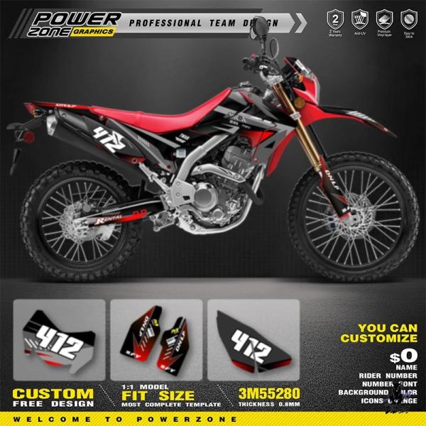 ■商品仕様ホンダ CRF250L 2012-2020年式対応のフルグラフィックデカールステッカーキットです。カスタマイズに最適なアイテムです。当店の商品は海外の互換品・汎用品が主となります。画像をよくご確認お願いします。・商品はTOPもしく...