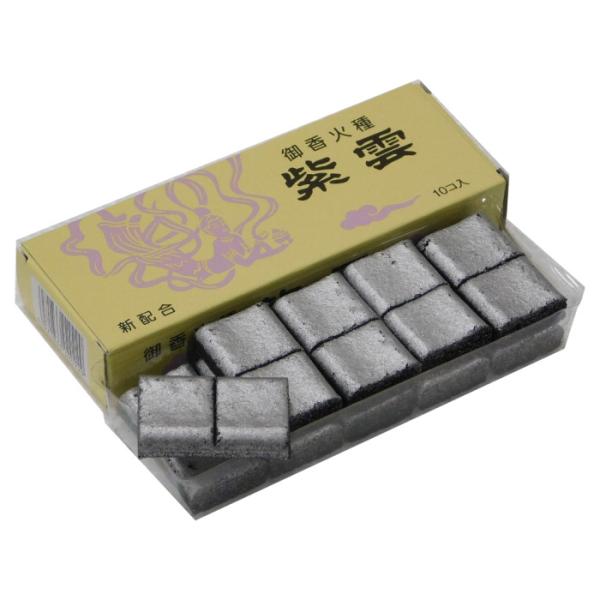 御香・焼香用火種（香炭）8箱まで購入可能寸法　箱/約13.5cm×5.0cm×2.5cm　炭/約4.0cm×2.5cm×1.1cm内容　一箱に10個入(割ると20個)燃焼平均時間　約90分この商品はヤマト運輸ネコポス（郵便受けに届きます）に...