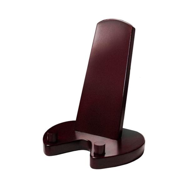 過去帳を置く道具です。お仏壇の入り口に飾ります。この台は3寸〜6寸の過去帳は置くことが可能です。特に3.5寸〜4.5寸が丁度良いサイズになります。色は紫檀色・ブラウン色・ダーク色の3色があります。色　紫檀色材質　木製サイズ　幅9.5cm×奥...