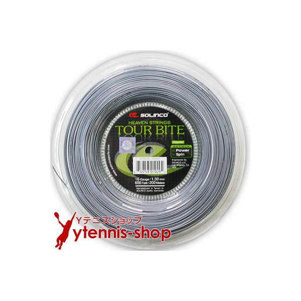 ソリンコ(SOLINCO) ツアーバイト(Tour Bite) シルバー 200mロールの商品説明素材:モノフィラメント ポリエステルストリングスカラー:シルバーゲージ:1.35mm/1.30mm/1.25mm/1.20mm/1.15mm/...